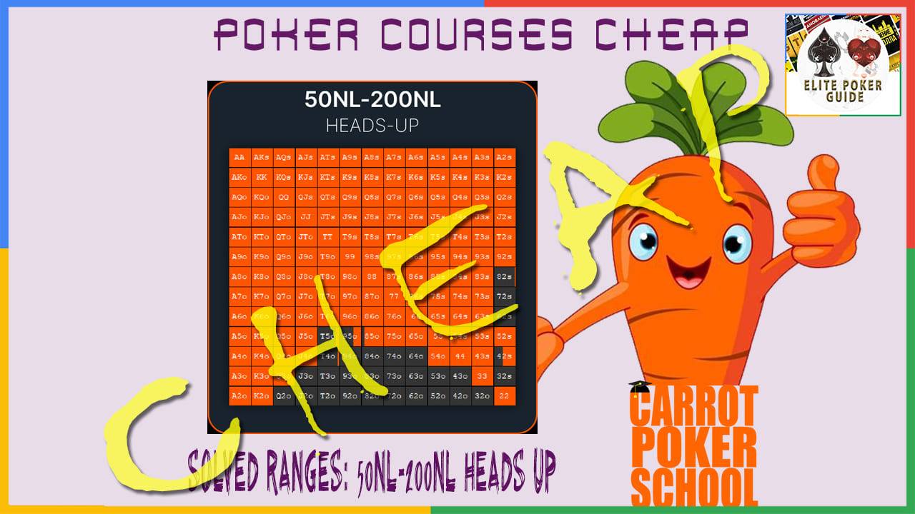 Carrot Corner Solved Ranges: 50NL-200NL Heads Up - Course on budget